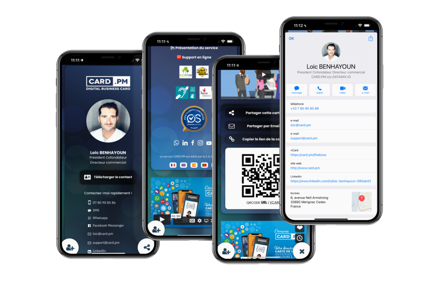 Avec CARD.PM, abandonnez le papier et passez à la carte de visite ...